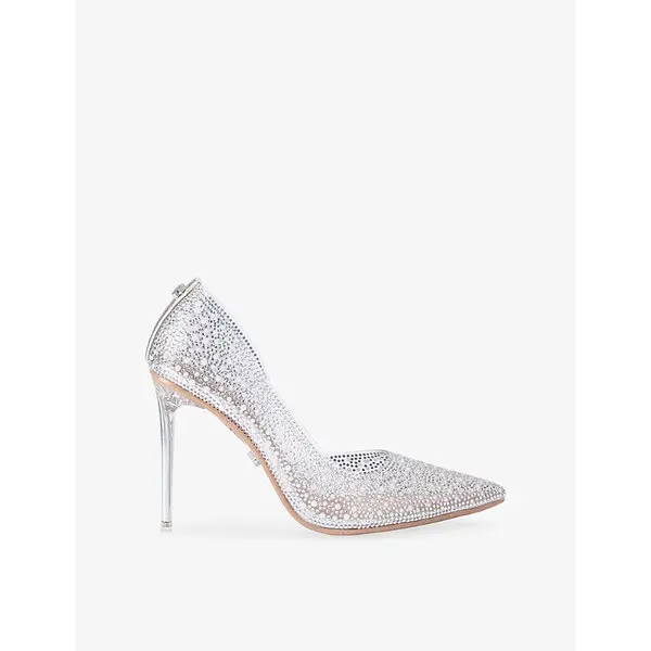 Carvela Positano Embellished Stiletto Courts - Silver