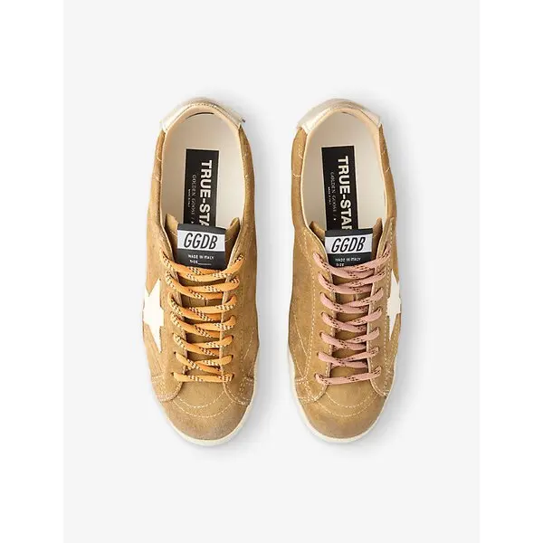 GOLDEN GOOSE True Star Suede Trainers - Brown/oth