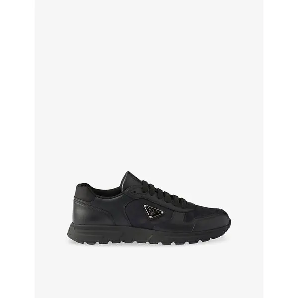 Prada Prax 2.0 Re-nylon Shell And Leather Trainers - Black