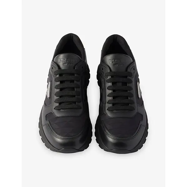 Prada Prax 2.0 Re-nylon Shell And Leather Trainers - Black
