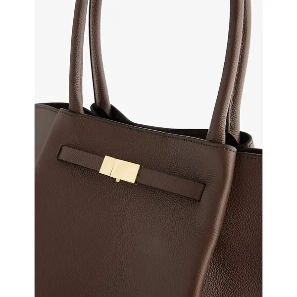 DEMELLIER The New York Leather Tote Bag - Mocha