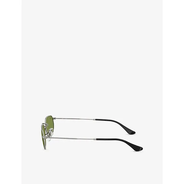 Ray-ban Rb3947 Irregular Metal Sunglasses - Silver