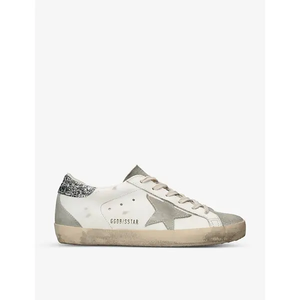 GOLDEN GOOSE Super Star Suede-star Leather Trainers