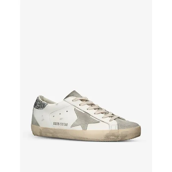 GOLDEN GOOSE Super Star Suede-star Leather Trainers
