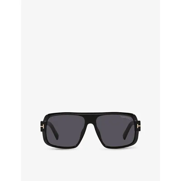 TOM FORD Tr001833 Pilot-frame Acetate Sunglasses - Black