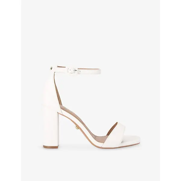 Carvela Regatta Faux-leather Heeled Sandals - White