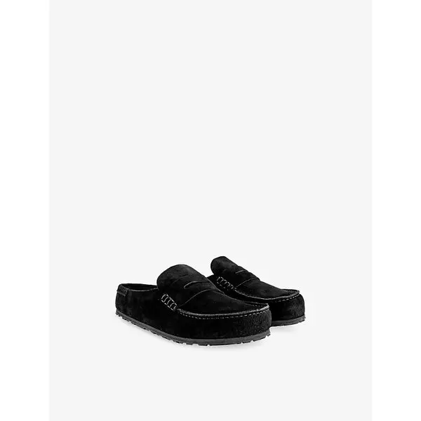 BIRKENSTOCK Naples Wrapped Suede Clogs