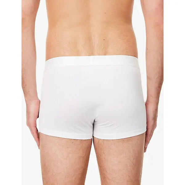Sunspel Branded-waistband 3-pack Stretch-cotton Trunks