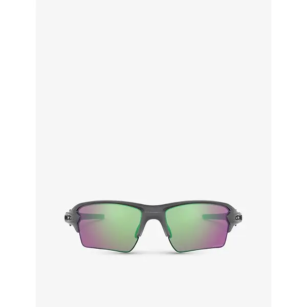 Oakley Oo9188-f359 Flak&trade; 2.0 Xl O Matter&trade; Rectangular-framed Sunglasses - Silver