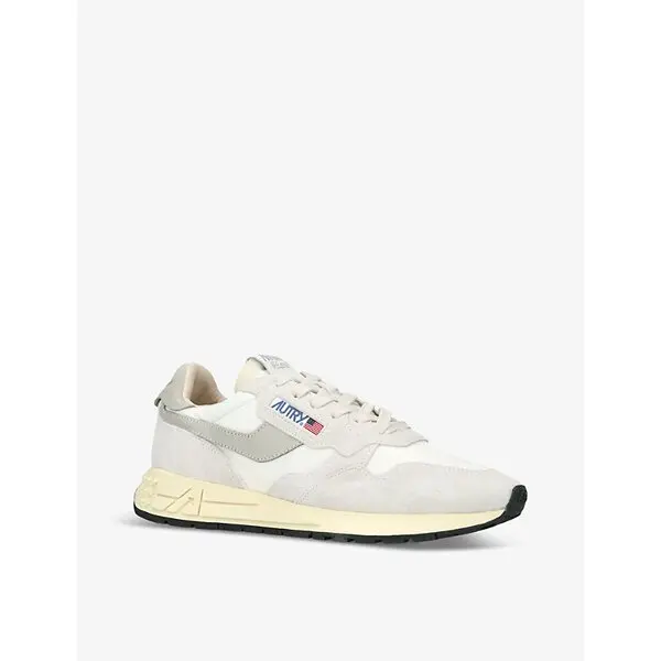 AUTRY Reelwind Leather And Nylon Low-top Trainers - White/oth