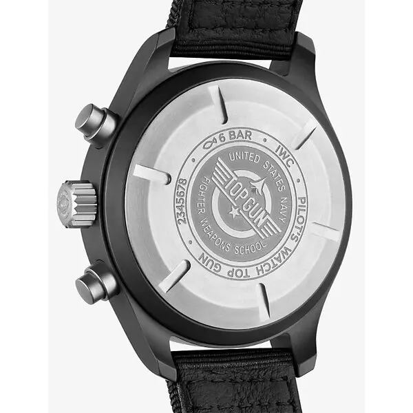 IWC SCHAFFHAUSEN Pilot's Chronograph Ceramic Automatic Watch 44.5mm - Black Ceramic