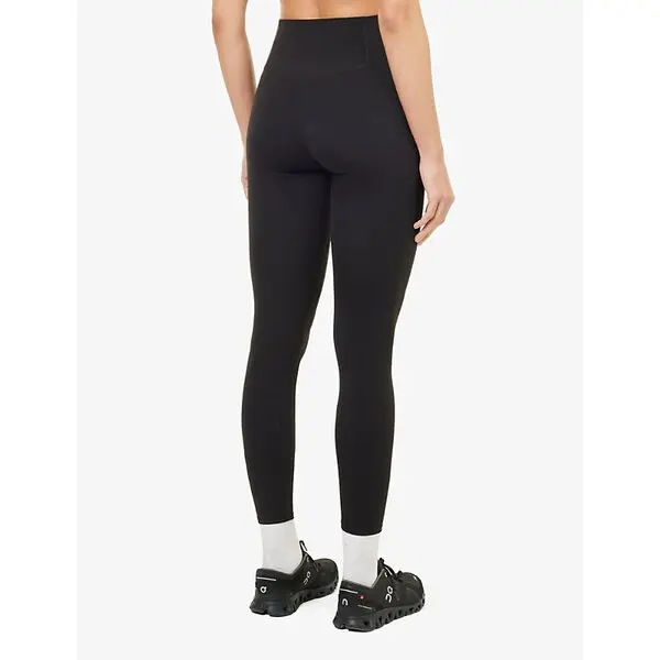Vuori Bliss Brand-patch Stretch-polyamide Leggings - Black