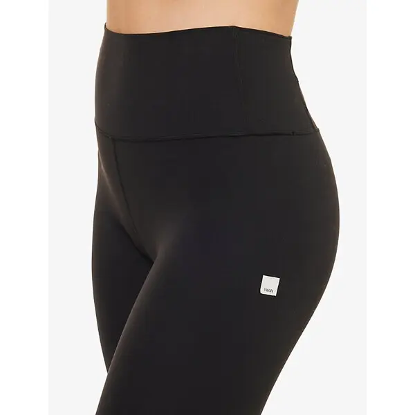Vuori Bliss Brand-patch Stretch-polyamide Leggings - Black
