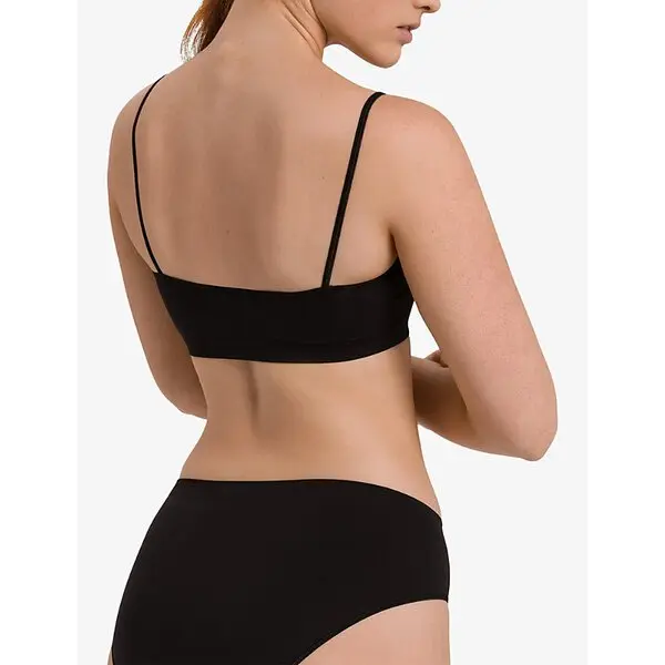 Hanro Touch Feeling Stretch-jersey Crop Top - Black
