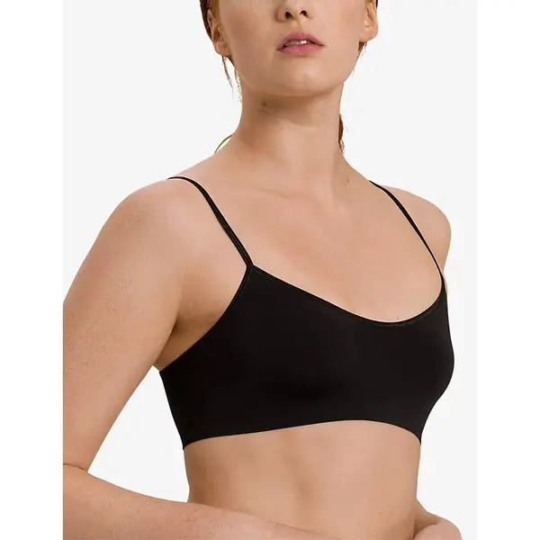 Hanro Touch Feeling Stretch-jersey Crop Top - Black