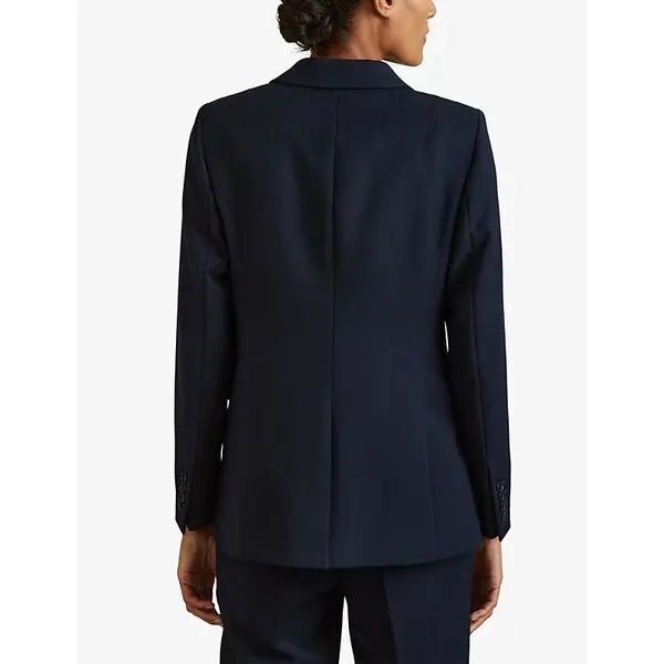 REISS Gabi Single-breasted Blazer - Navy