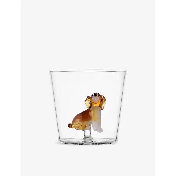 ICHENDORF MILANO Dogs Golden Retriever Borosilicate-glass Tumbler - Multicolor