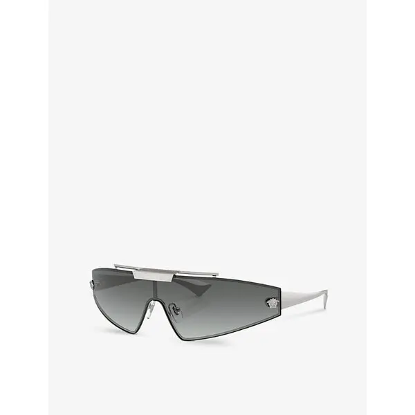 Versace Logo-embellished Irregular Acetate Sunglasses