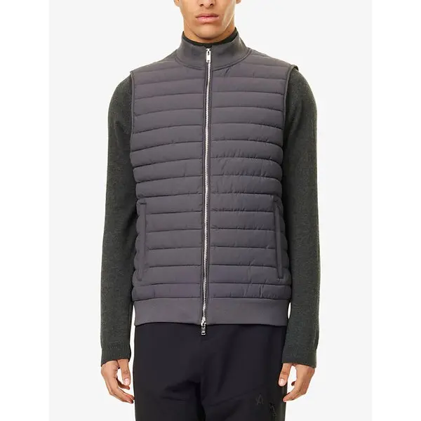 ARNE Hybrid Quilted Stretch-woven Gilet
