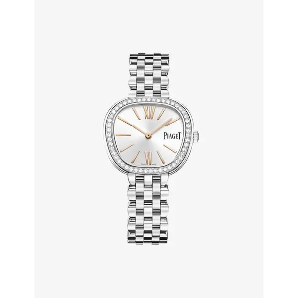 PIAGET Stainless Steel And Diamond Quartz Watch - Silver