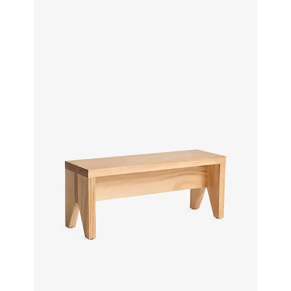HAY Manolito Long Pine-wood Stool - Natural