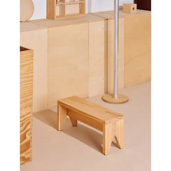 HAY Manolito Long Pine-wood Stool