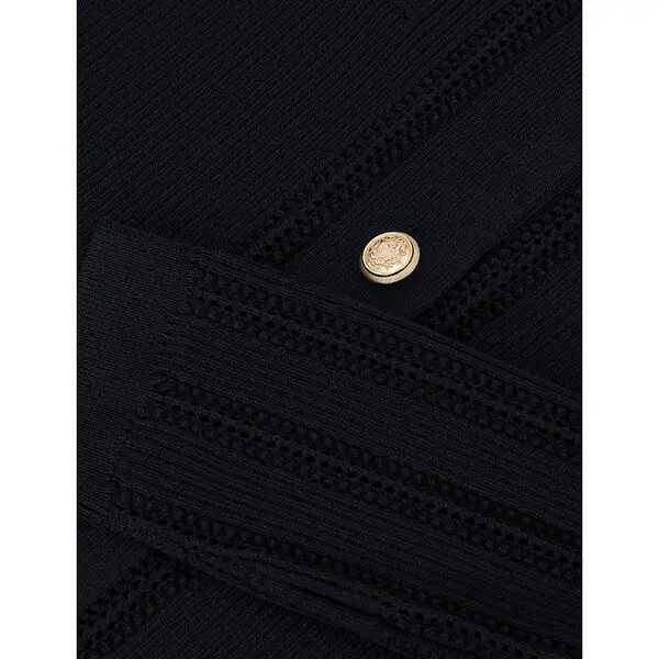 REISS Harri Button-through Knitted Top