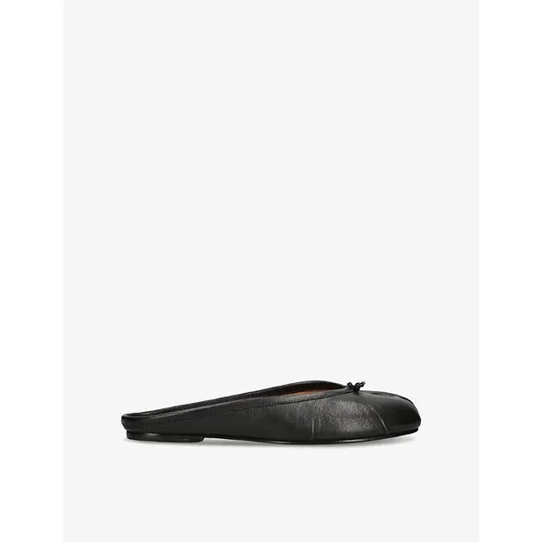 MAISON MARGIELA Tabi Split-toe Leather Ballet Flats - Black