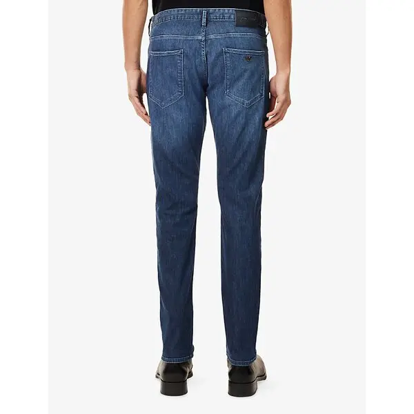 Emporio Armani Slim-fit Denim Jeans - Medium Blue Denim