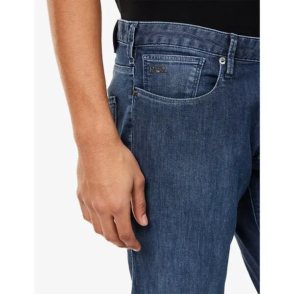 Emporio Armani Slim-fit Denim Jeans - Medium Blue Denim