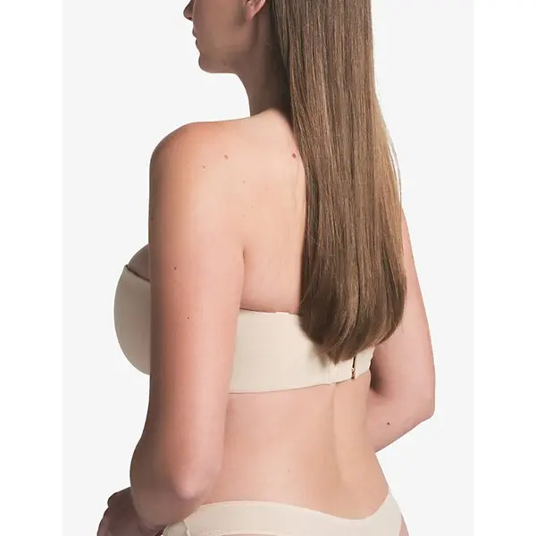 SKIMS Fits Everybody Strapless Stretch-jersey Bra - Sand