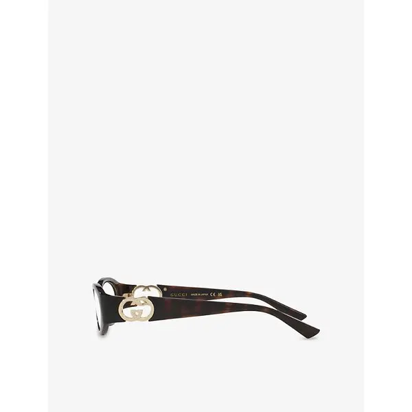 Gucci Gc002294 Round Frame Injected Optical Glasses - Brown
