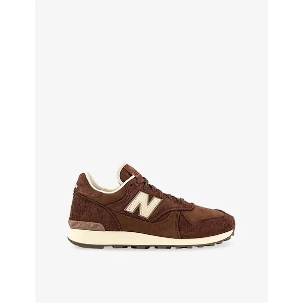 NEW BALANCE 475 Suede And Mesh Trainers