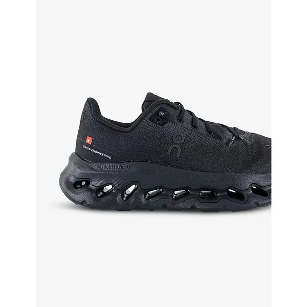 On Cloudtilt Cushioned-sole Mesh Low-top Trainers - Eclipse Black
