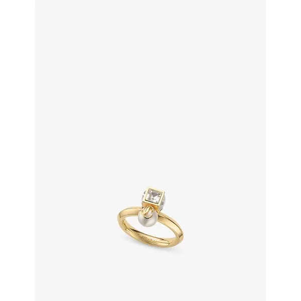 JIMMY CHOO Pearl Cube Ring