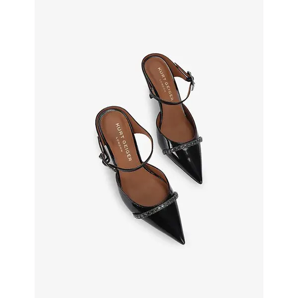 Kurt Geiger Embellished Stiletto Heeled Mules