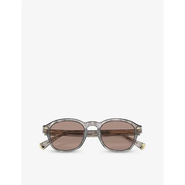 Brunello Cucinelli Round Frame Acetate Sunglasses