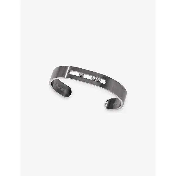 Messika Move Titanium Graphite White Diamonds - Grey