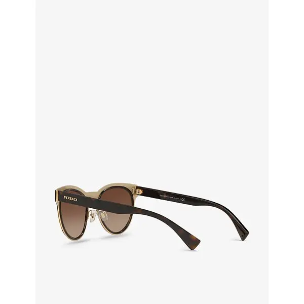 Versace Phantos-frame Metal Sunglasses
