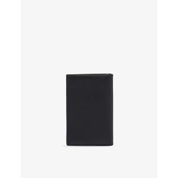 Prada Logo-plaque Leather Bifold Wallet