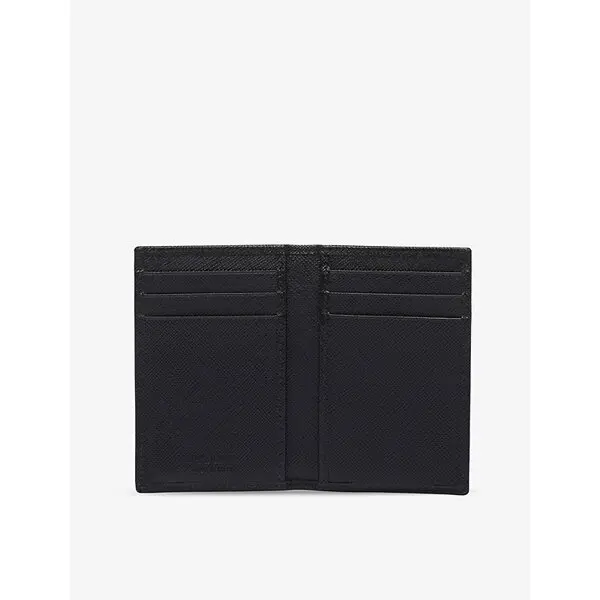 Prada Logo-plaque Leather Bifold Wallet
