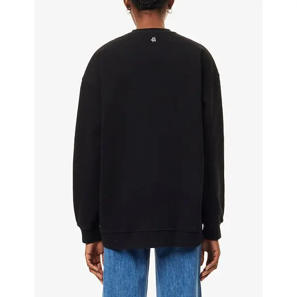 4TH & RECKLESS Fourth Logo-embroidered Cotton-jersey Sweatshirt