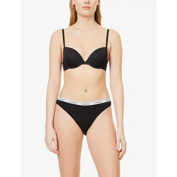 Calvin Klein Attraction Push-up Stretch-woven Plunge Bra