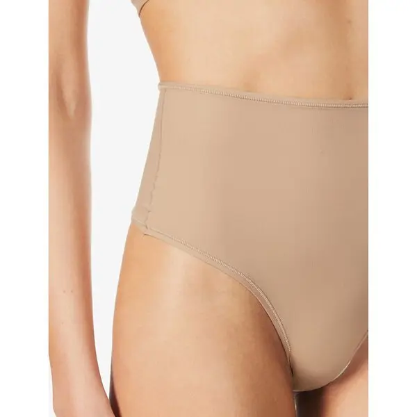 SKIMS Fits Everybody High-rise Stretch-jersey Thong - Sienna