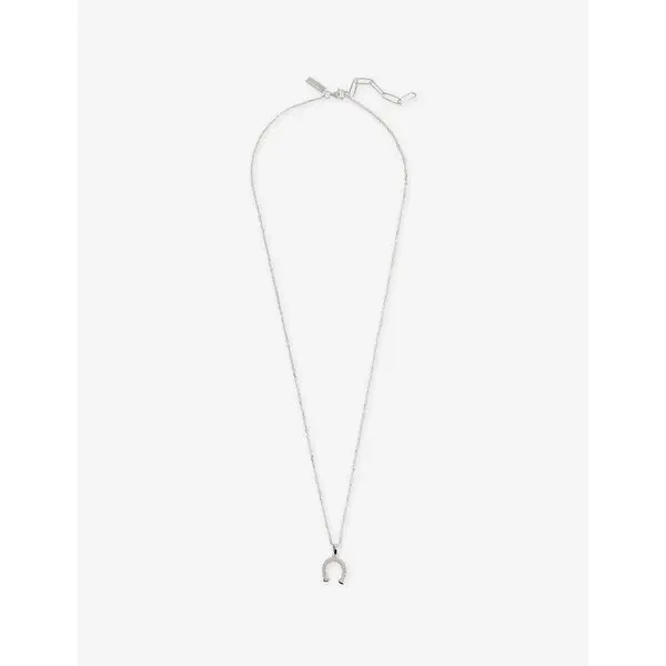 COMMONLINES Sterling Horseshoe Pendant Necklace