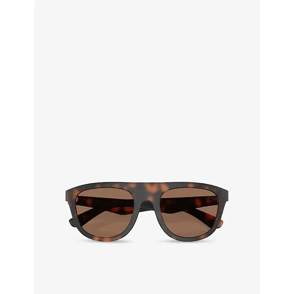 Burberry Be4459u Square-frame Sunglasses - Brown