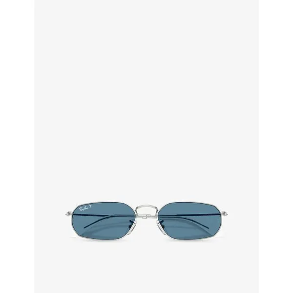 Ray-ban Irregular Metal Sunglasses - Silver