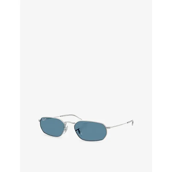 Ray-ban Irregular Metal Sunglasses - Silver