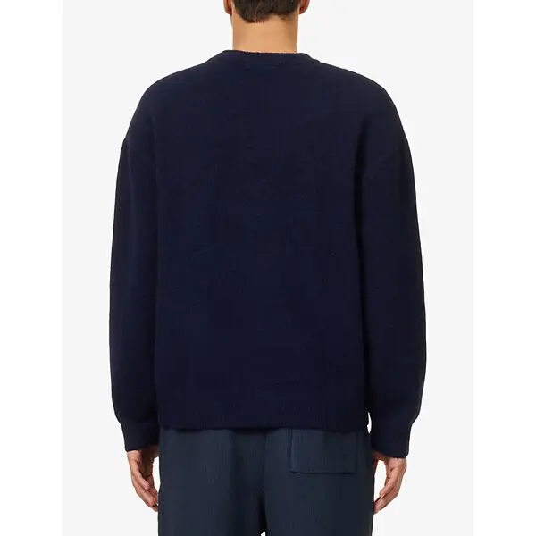 THE COUTURE CLUB Fluffy Emblem Knitted Jumper