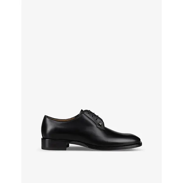 CHRISTIAN LOUBOUTIN Chambeliss Leather Derby Shoes - Black